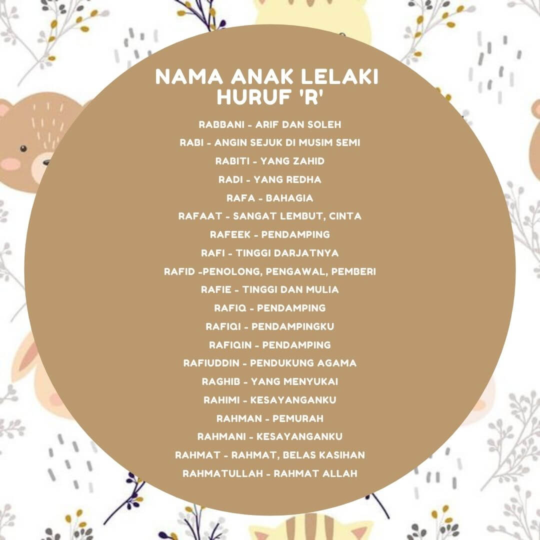 80+ Nama Anak Lelaki Huruf ‘R’ Yang Memikat Hati | KelabMama